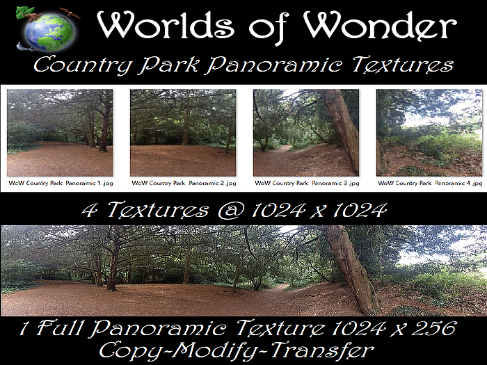 Second Life Marketplace - WoWScapes 5 Country Park Panoramic Textures